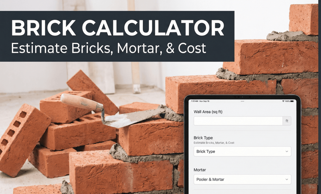 Brick Calculator: Accurate Brick Count for Walls