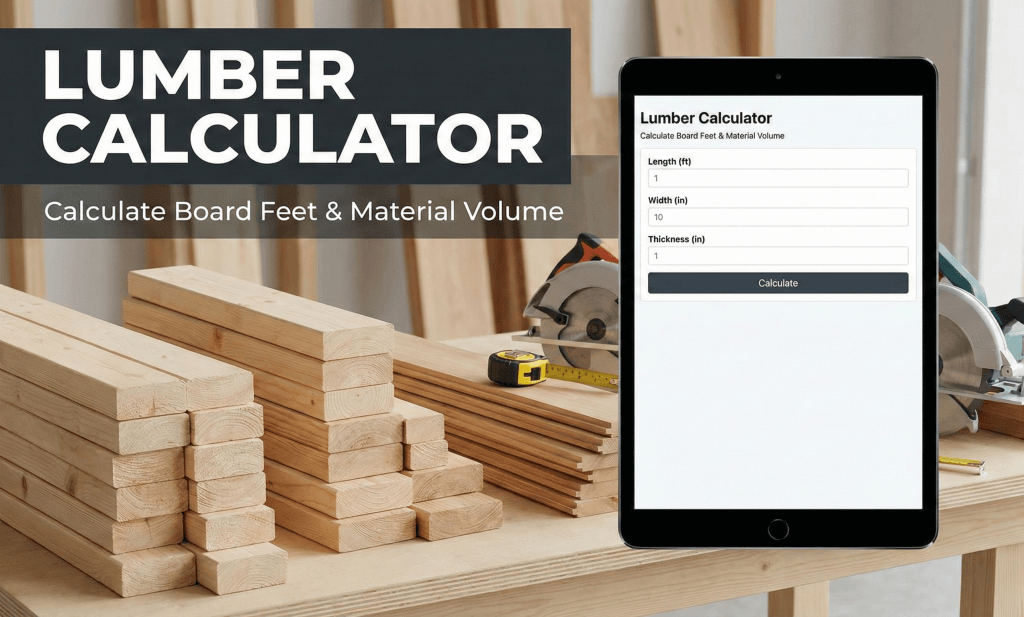 Lumber Calculator: Accurate Board Feet Calculation