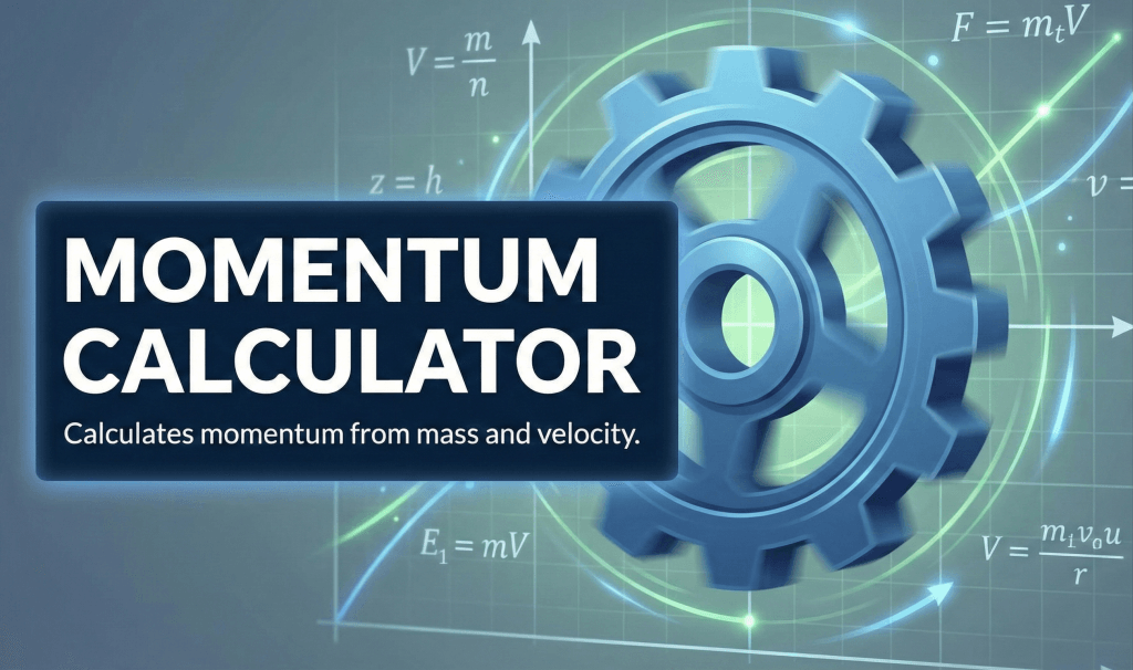 Momentum Calculator | Formula, Units & Examples