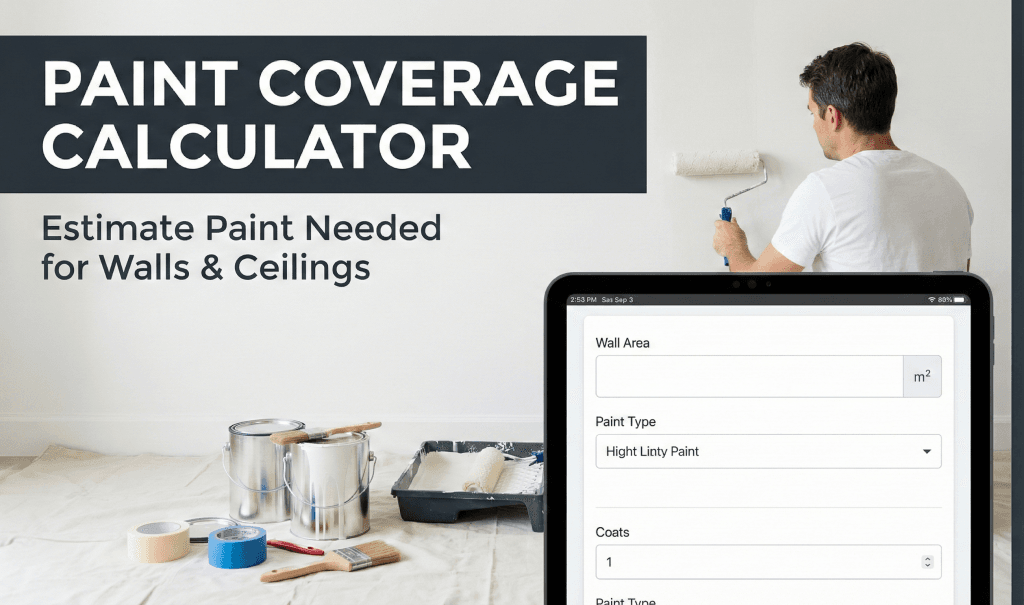 Paint Coverage Calculator For Every Painting Project