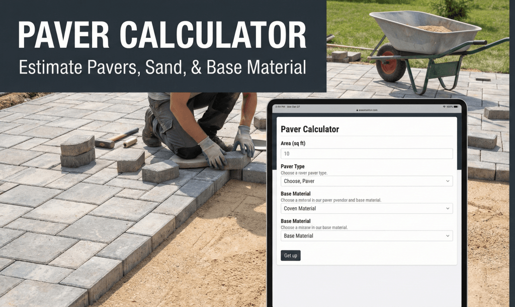 Paver Calculator: Estimate Your Project Costs