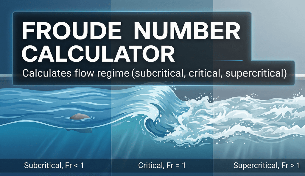 Froude Number Calculator: Calculate Fr for Fluid Flow Analysis