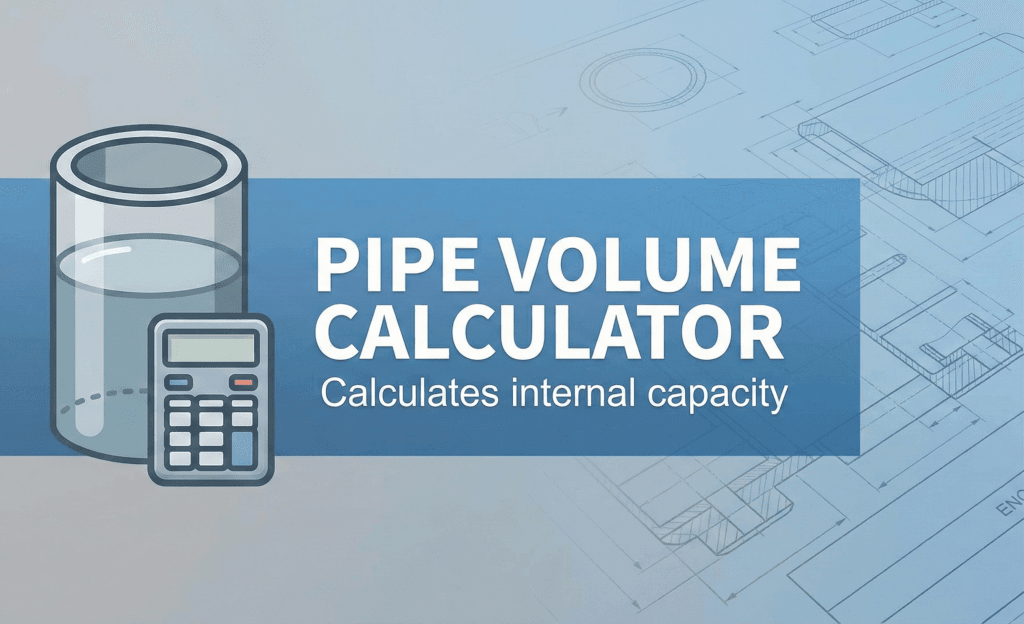 Pipe Volume Calculator to Estimate Pipe Capacity