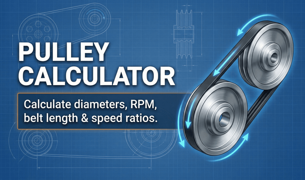 Pulley Calculator for Efficient Drive Design