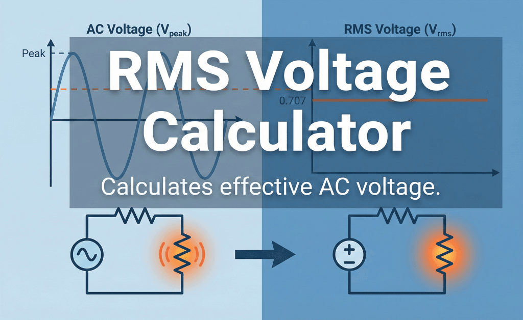 RMS Voltage Calculator: Sine Wave, Square Wave, and more