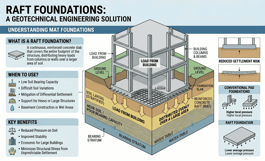 Raft Foundations: The Key to Building on Challenging Soil