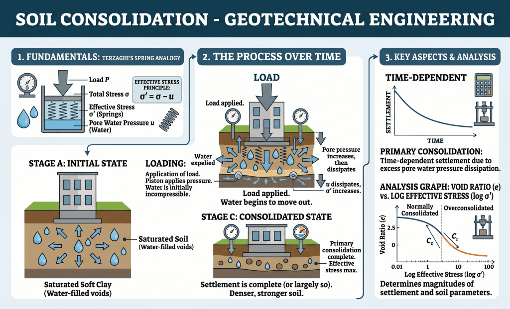 Understanding Soil Consolidation: Principles and Effects