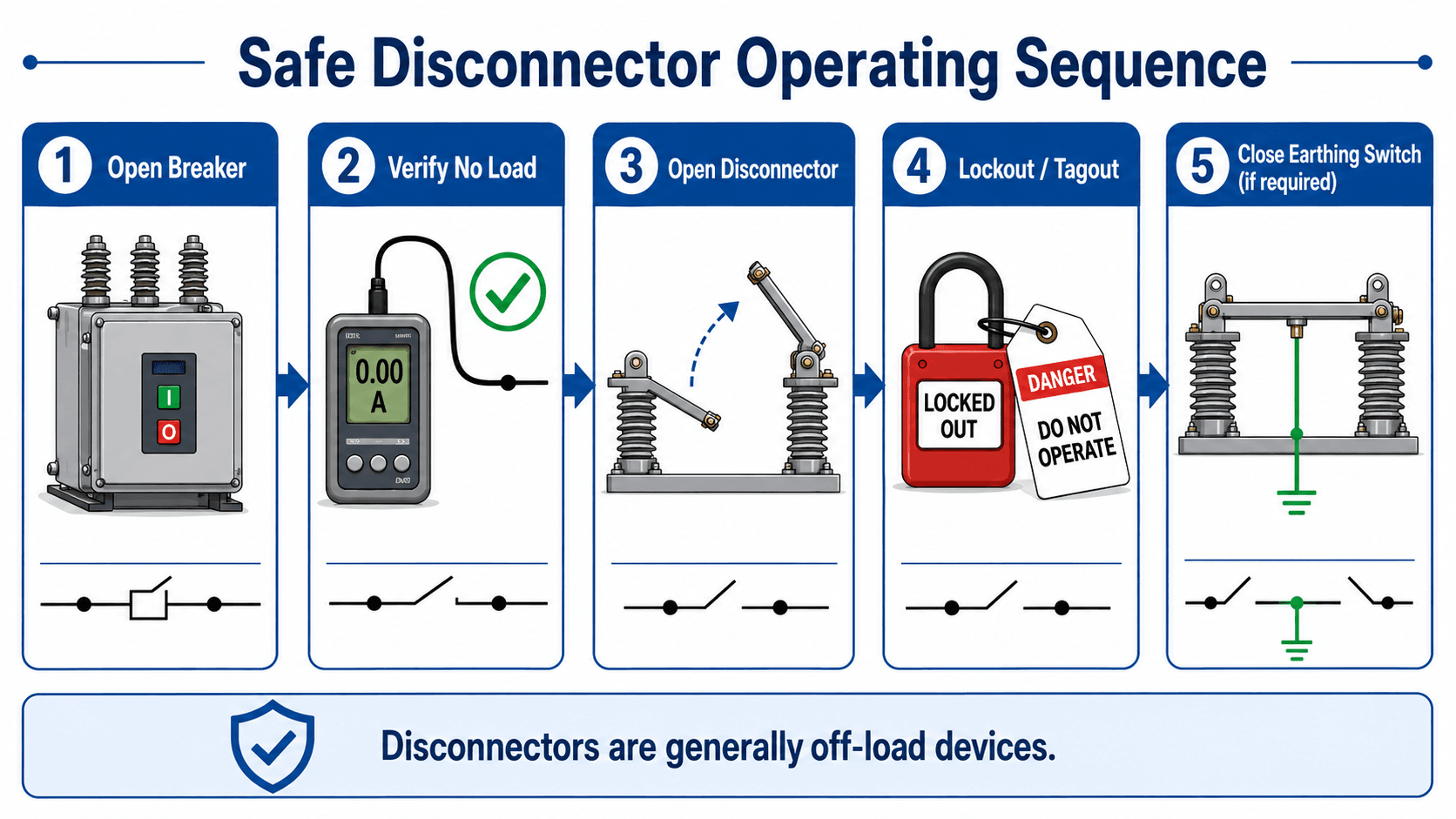 Disconnectors in Power Systems: Types & Uses