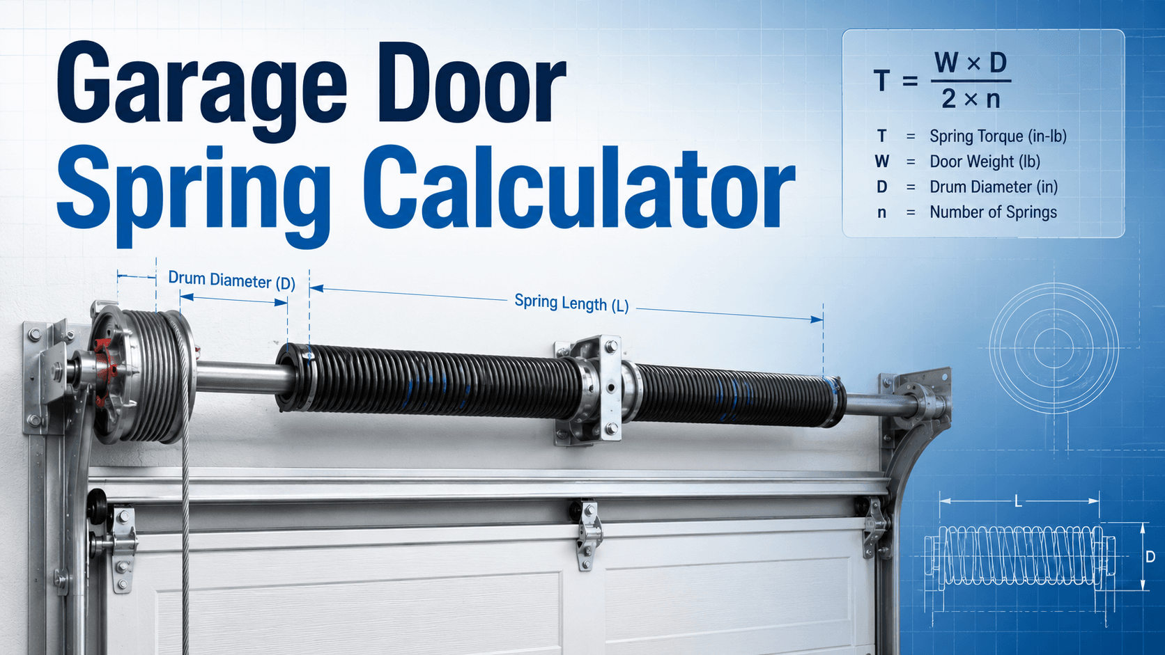 Garage Door Spring Calculator