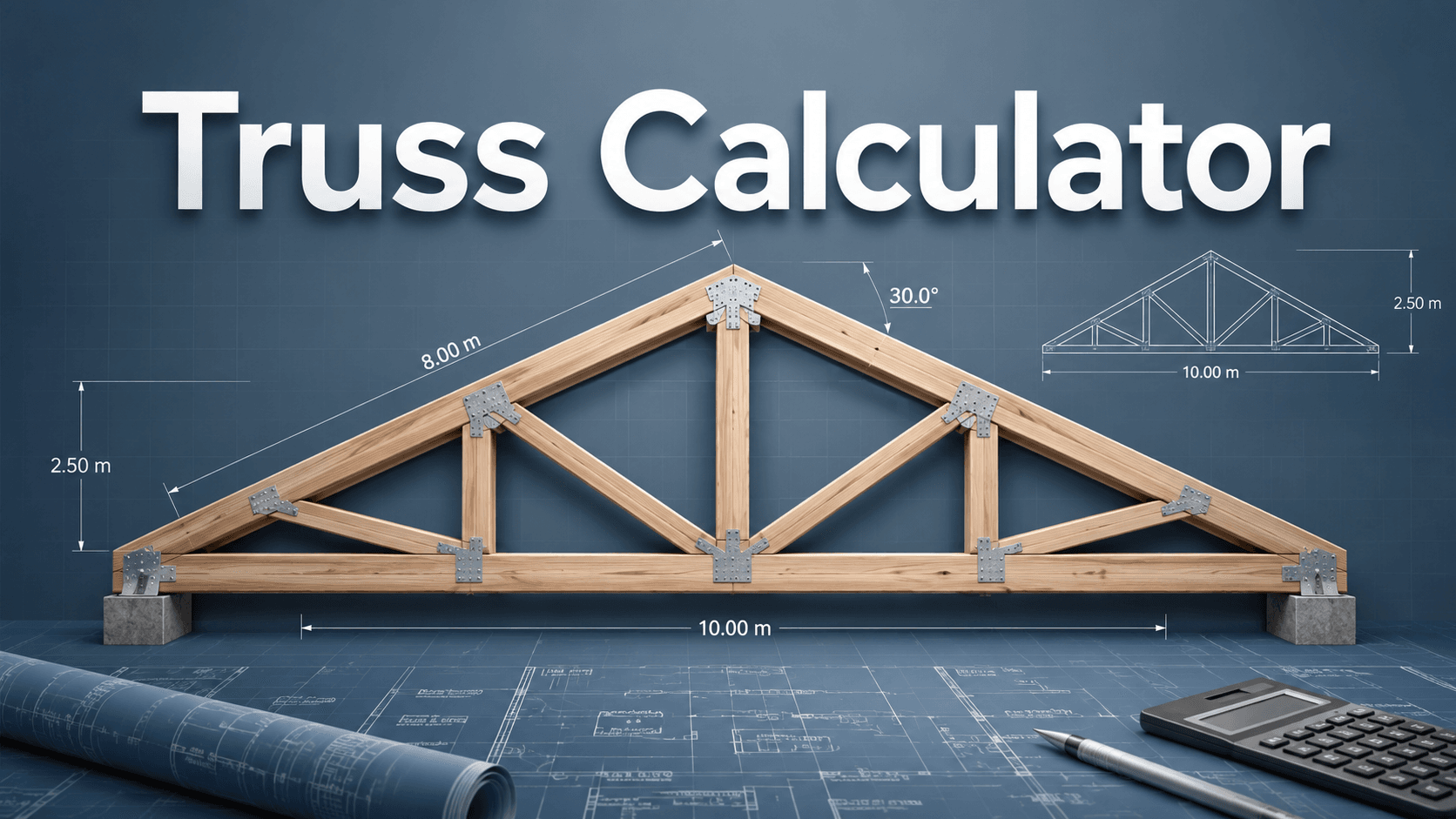 Truss Calculator | Roof Truss & Member Forces